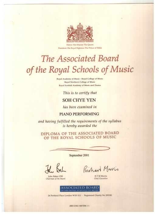 Jenny ABRSM Diploma Cert Piano Lessons Singapore Jenny ABRSM Diploma Cert Piano Lessons Singapore